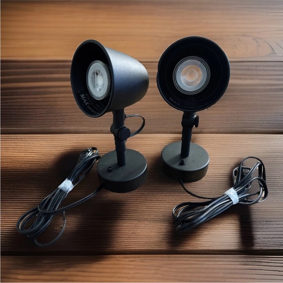 IKEA | Accents | Ikea Skurup Black Steel Wall Lamps Set Of 2 W Bulbs ...